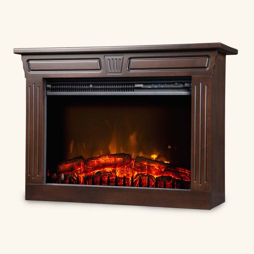 Heat Surge Amish Fireplace - Genuine Real Wood Amish-Built Mantle ...